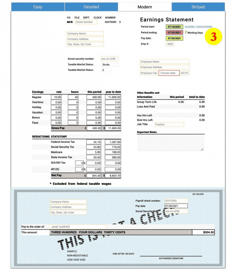 Free Check Stub Maker with Calculator - PayStub Direct