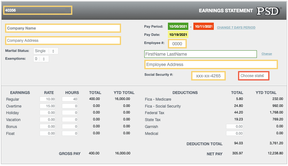 Advanced Pay Stub Generator - Free Pay Stub Generator Online